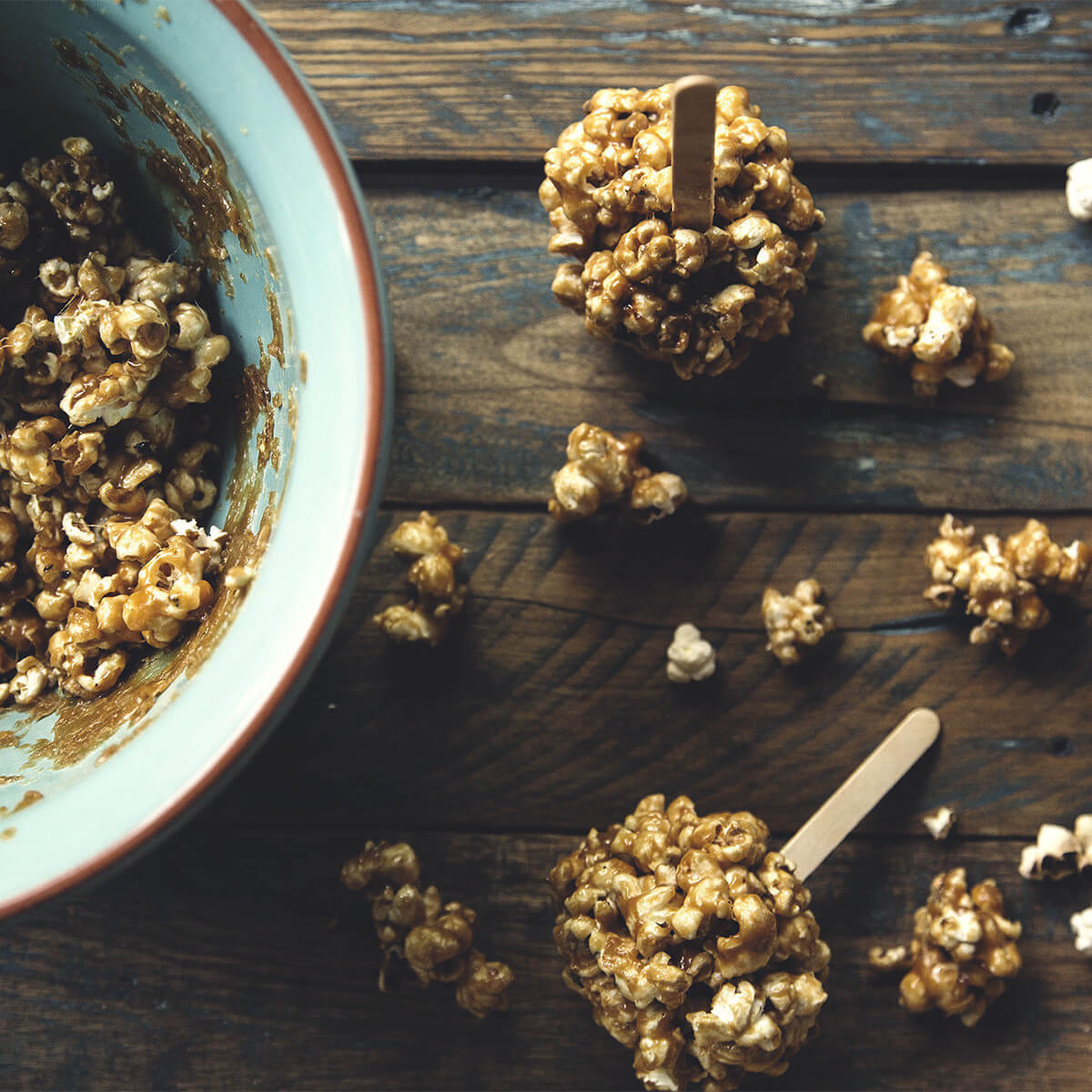 Balsamic Caramel Popcorn Balls Recipe - Olive Oil Critic