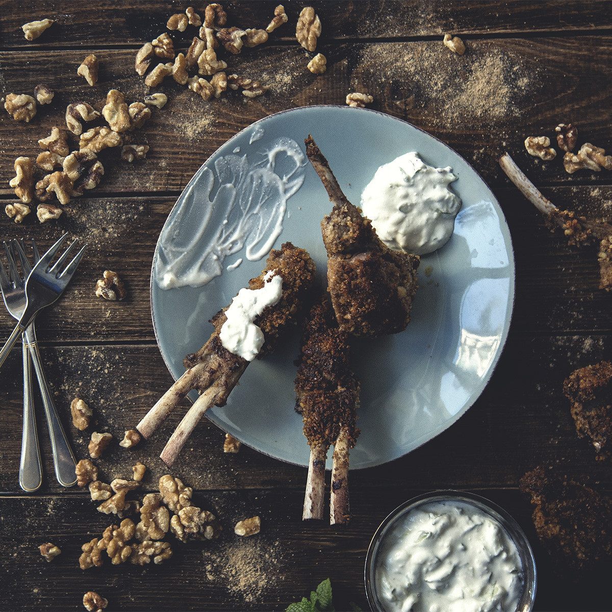 Chaat Masala Breaded Lamb Lollipops - Olive Oil Critic